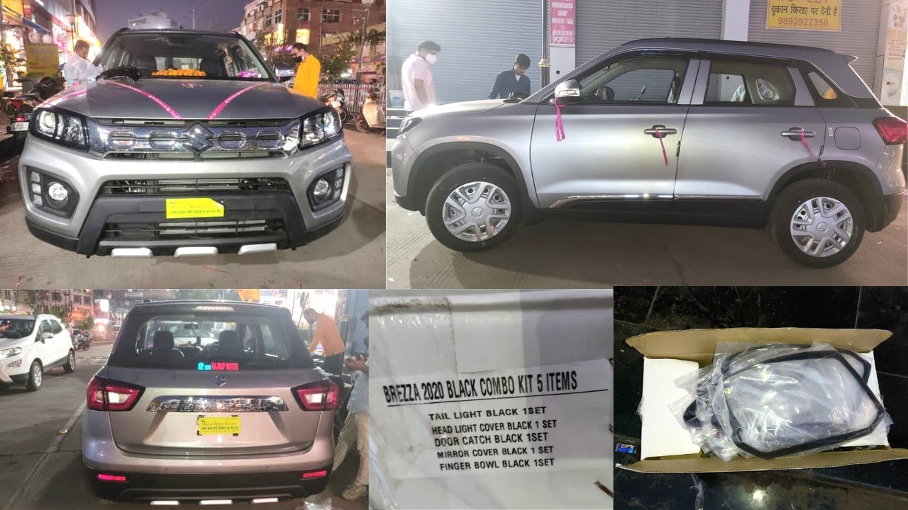 2021 New Maruti Suzuki Brezza Accessories | Black Chrome Kit | Chrome ...