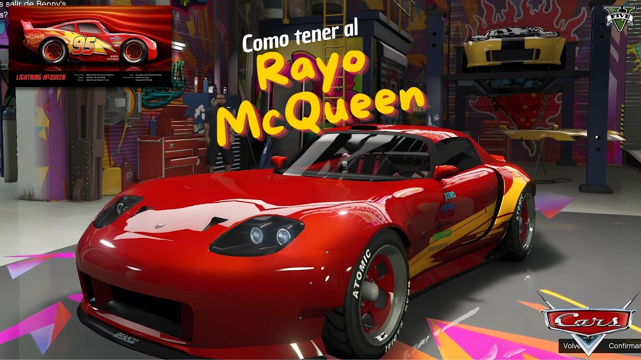 Como Tener al Rayo McQueen en GTA V Online - Cars (Pixar) || Takito ...