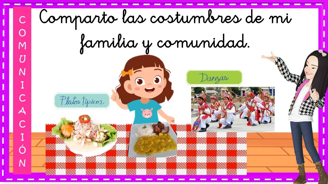 Comparto las costumbres de mi familia y comunidad. 1° grado - YouTube