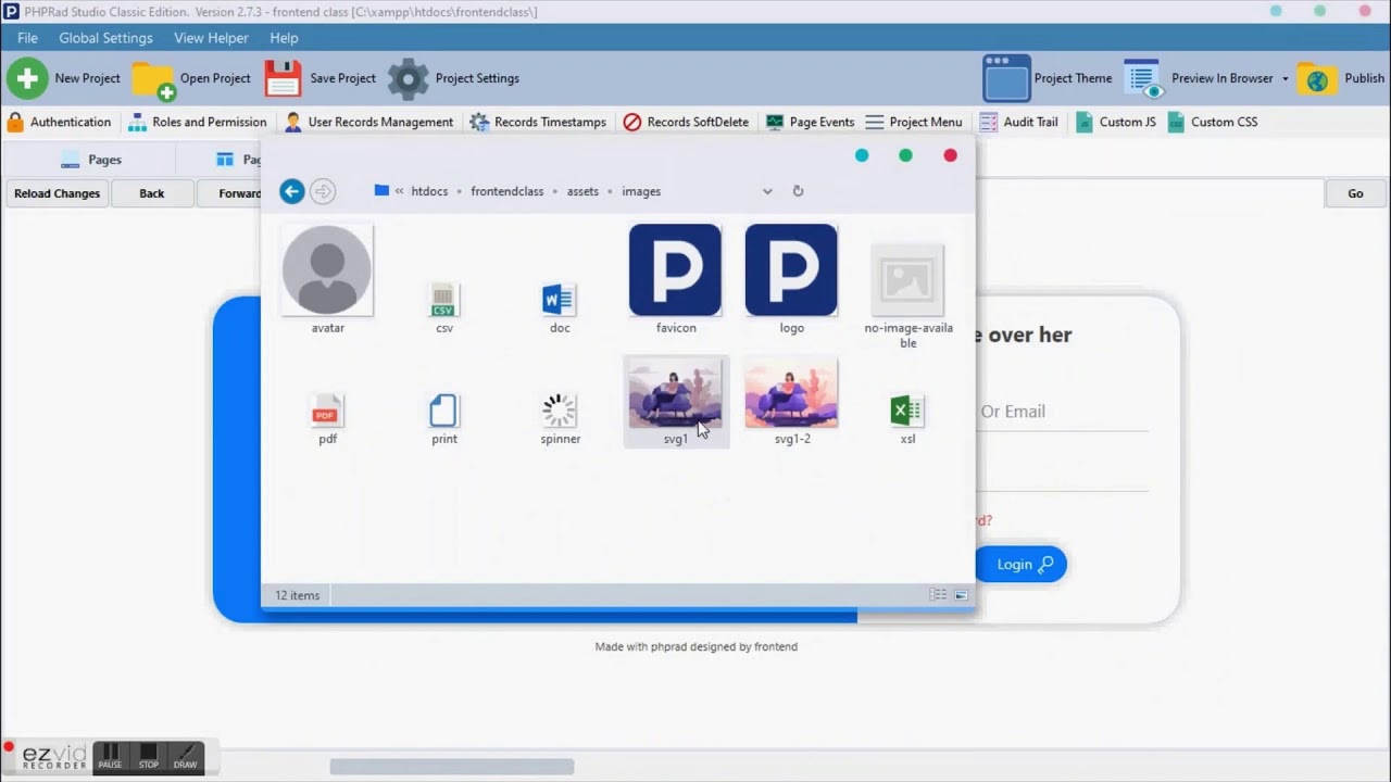 Login Design 01 PHPRAD Frontend - YouTube