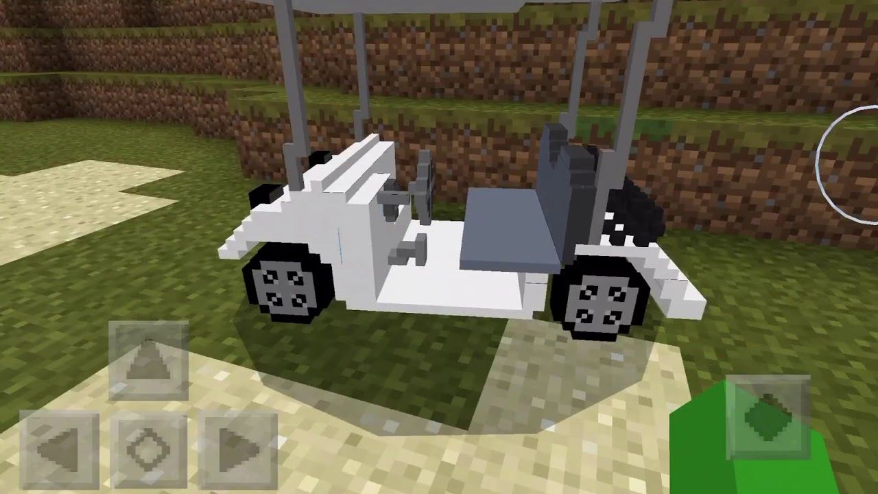 Golf buggy Addon Minecraft PE w/ Dillfrige - YouTube