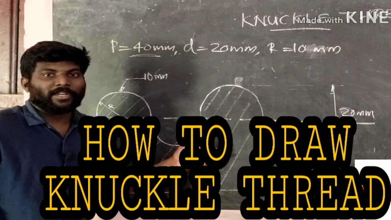 HOW TO DRAW A KNUCKLE THREAD IN MALAYALAM - YouTube