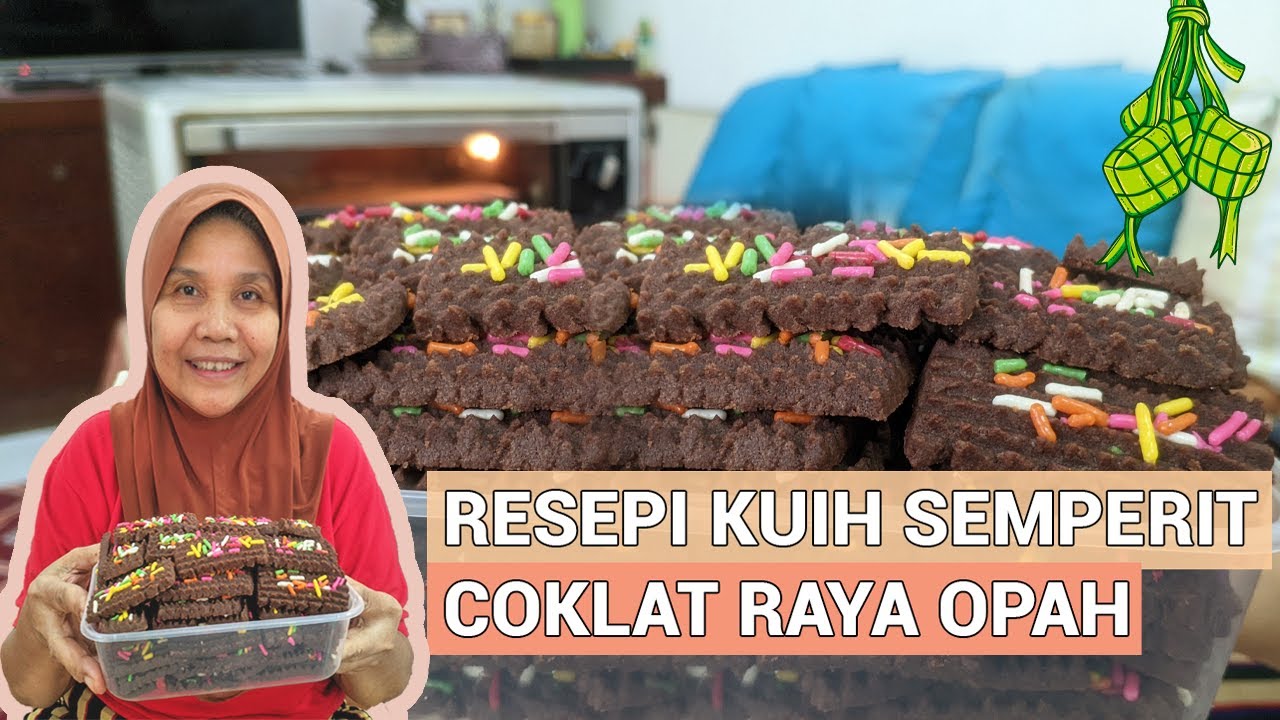 RESEPI KUIH RAYA - BISKUT SEMPERIT | COKLAT TABUR URAI - YouTube