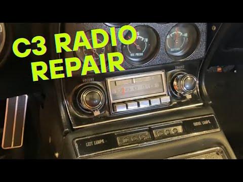C3 Corvette radio repair, replacing capacitors - YouTube