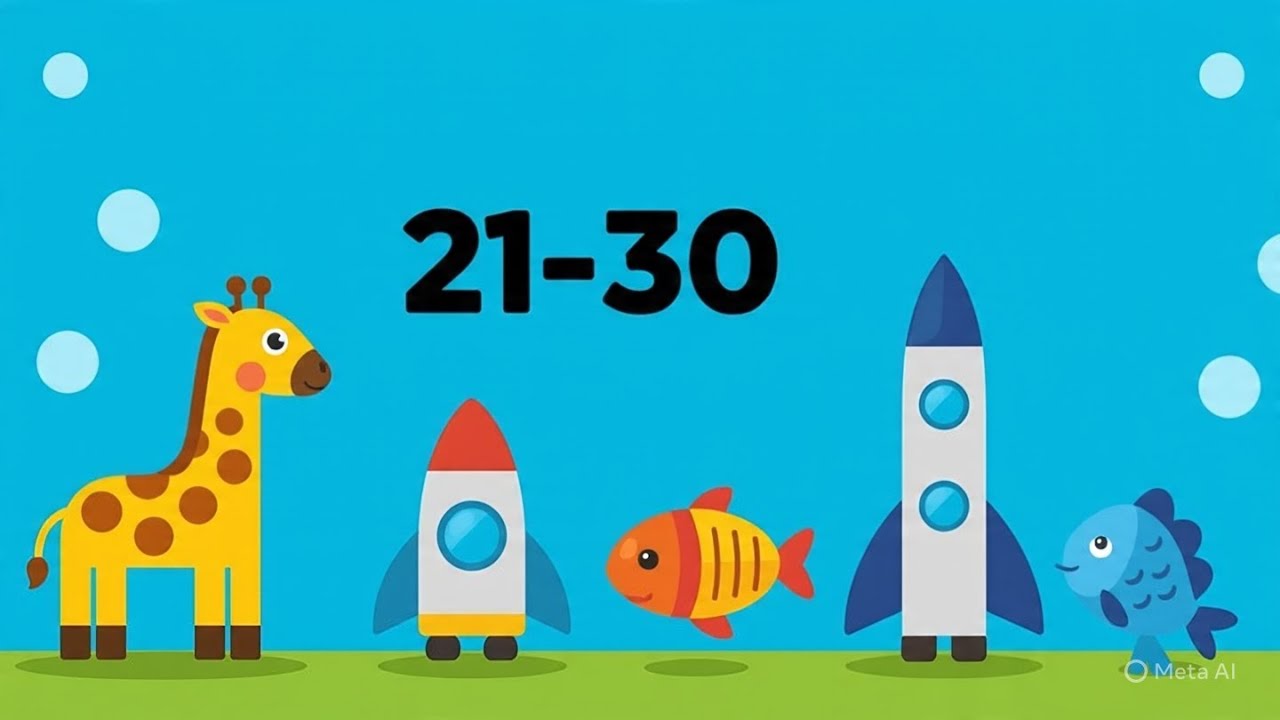 👉 Learn Numbers 21 to 30 with Fun Objects Counting for Kids - YouTube