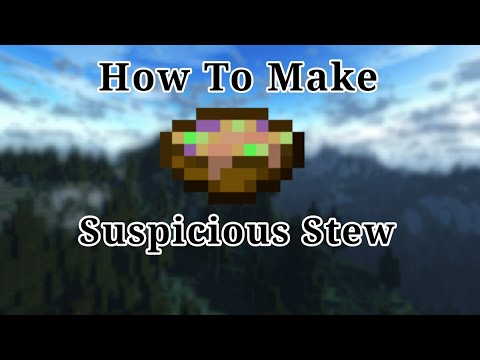 How to make Suspicious Stew in Minecraft || Crafting Recipe of ...