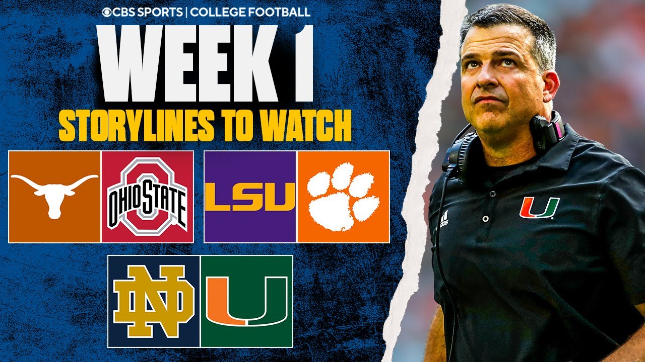 Week 1 College Football Predictions | Ohio State vs Texas | LSU vs ...