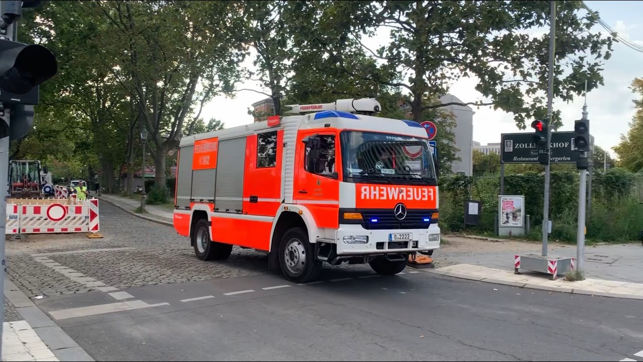 T-TLF 1700 [Einsatzfahrt] (Selten) Berliner Feuerwehr // Einsatzfahrt ...