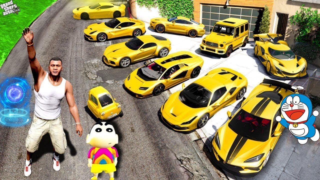 SHINCHAN & FRANKLIN Touch Anything Become Gold In GTA 5 Tamil | Gta 5 ...