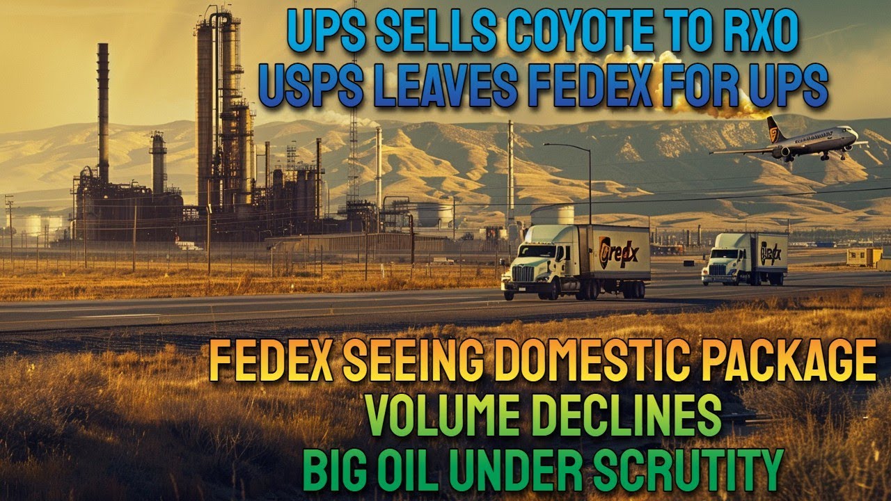 UPS sells Coyote to RXO, USPS leaves FedEx & Big Oil is Under Scrutiny ...