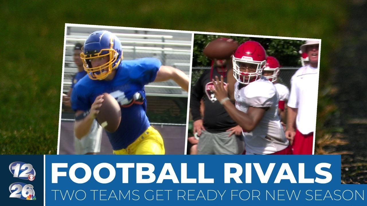 Two local rivals prepare for new football season - YouTube
