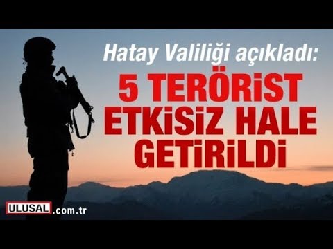 Hatay Amanos Dağları kırsalında 5 terörist etkisiz hale getirildi