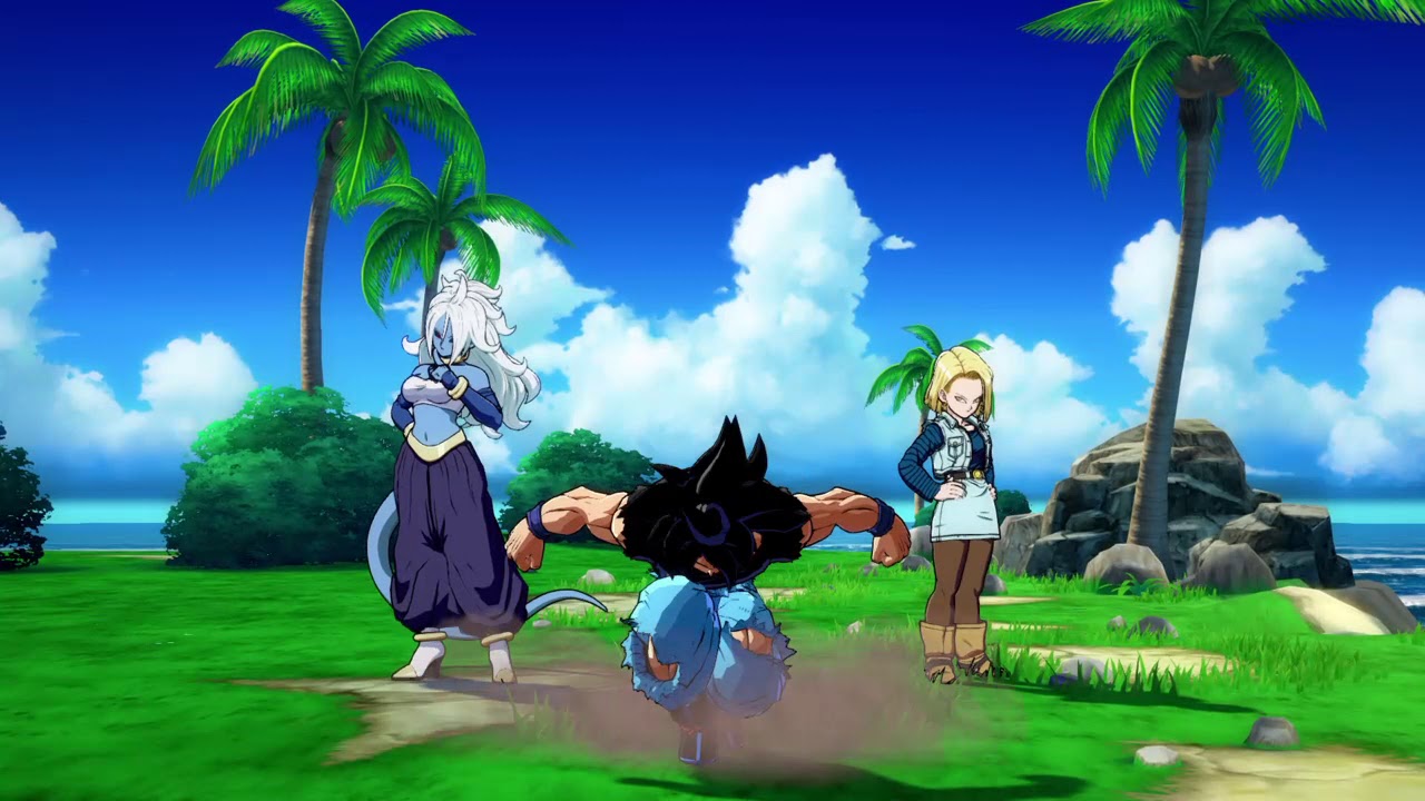 [DBFZ] UI Goku Intro [A21-A18] 04 - YouTube