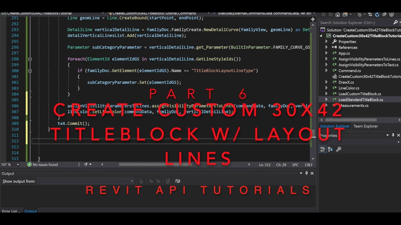 Revit Api Create Custom 30x42 Titleblock Part 6 Youtube