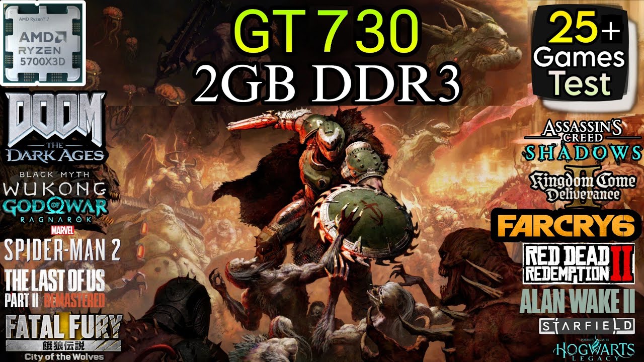 GT 730 In Mid 2025 - Test In 25+ Games - R7 5700X3D - YouTube