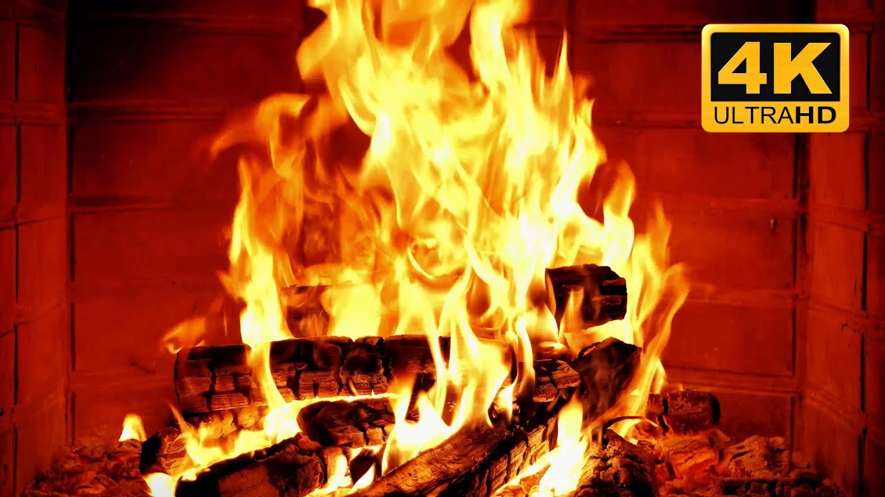 🔥 Original Cozy Fireplace 4K with Crackling Fire Sounds for Home ...