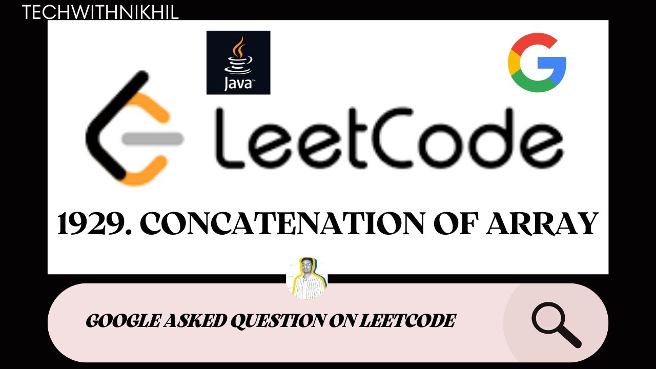 1929 Concatenation Of Array Leetcode Java 4 Youtube 9738