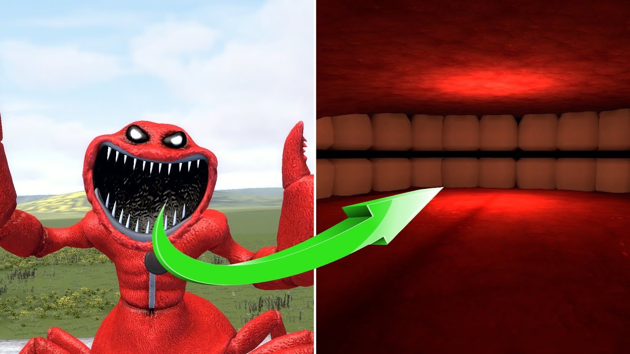 WHAT'S INSIDE THE BIG CRAB (SMILING POPPY PLAYTIME CHAPTER) - YouTube