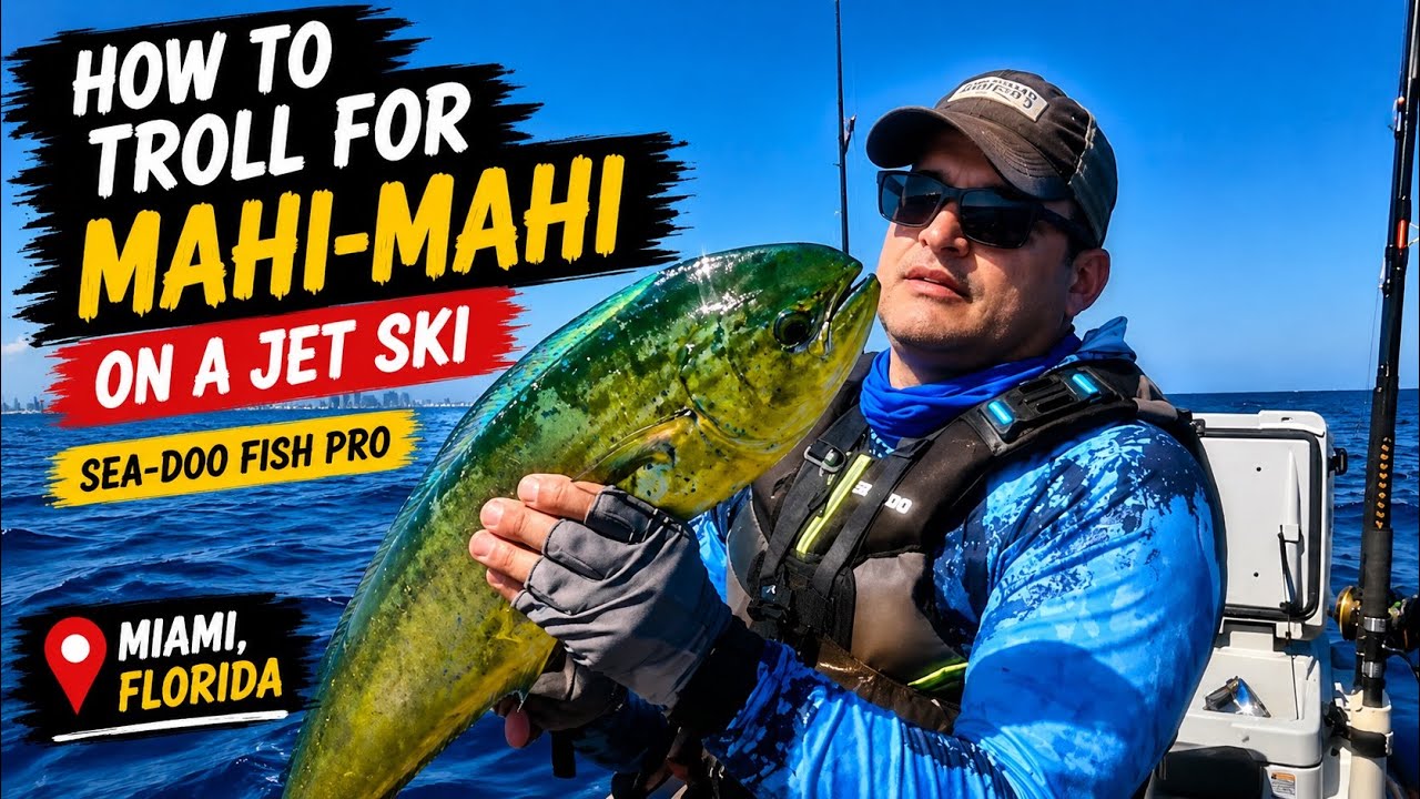 How to Troll for Mahi-Mahi on a Jet Ski -Sea-Doo Fish Pro - Miami ...