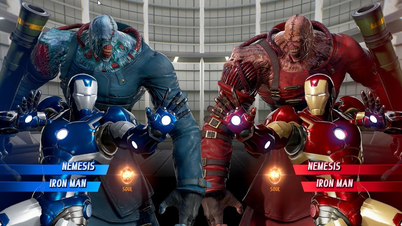 Blue Nemesis & Blue Iron Man VS Red Nemesis & Red Iron Man - Marvel vs ...