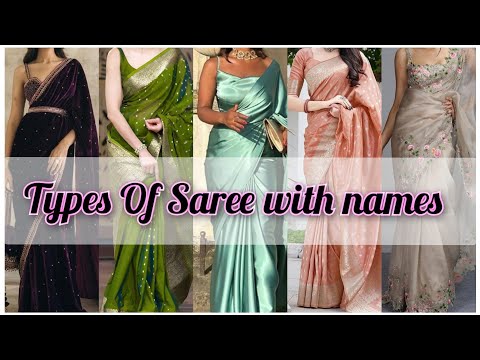 Types Of sarees with names / Lates saree Names and Images / saree For girls/ Women's ||