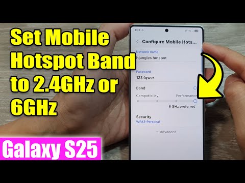 How to 🔧 Set Mobile Hotspot Band to 2.4GHz or 6GHz on Galaxy S25! - YouTube