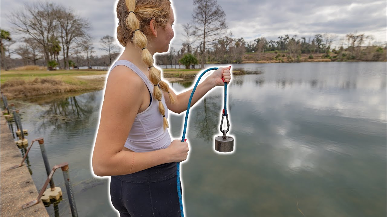 Magnet Fishing Crystal Clear River - Magnet Fishing In POPULAR Swimming ...