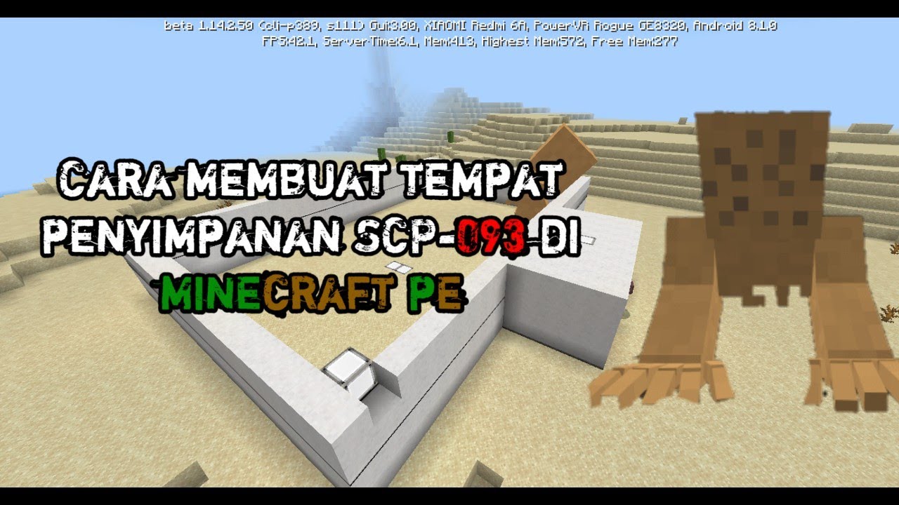 Cara membuat tempat penyimpanan SCP-093 di minecraft pe - YouTube