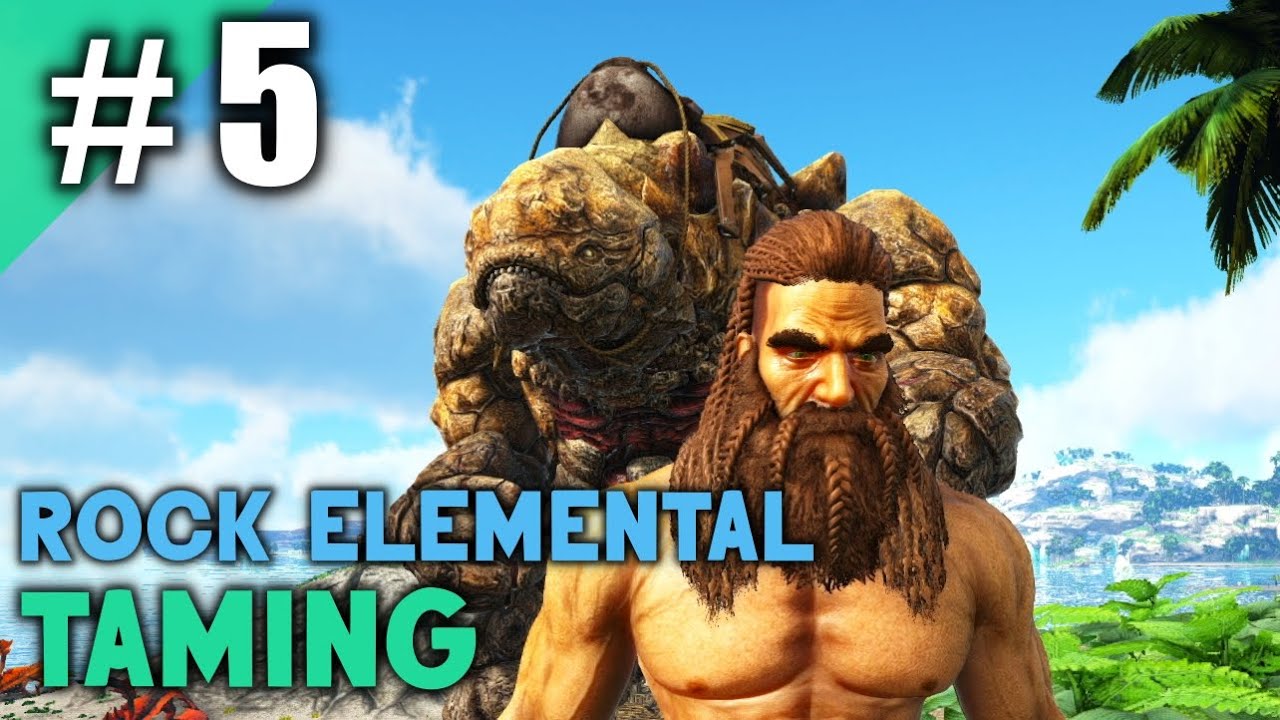 Rock Elemental Taming| Ark - Crystal Isles | Majaako Gaming | EP # 5 ...