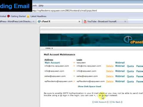 Adding an email account - YouTube