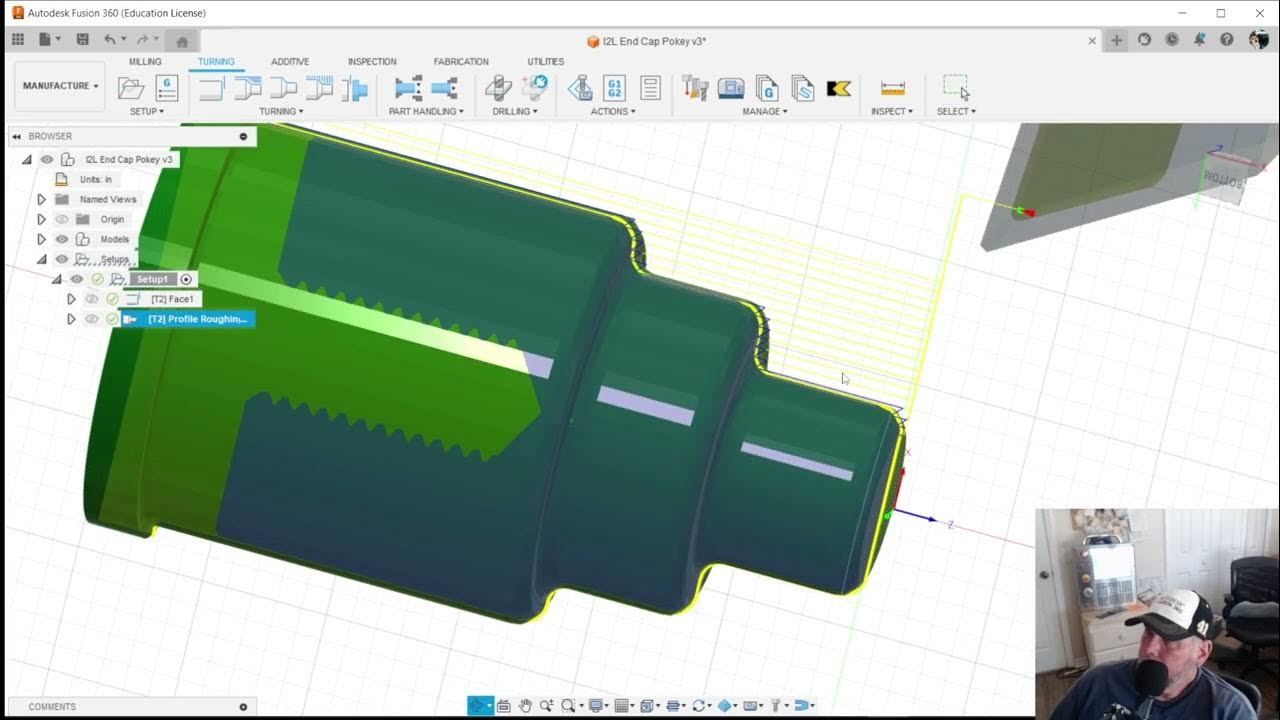 Autodesk Fusion 360 CAM - CNC lathe Intro part 2 - YouTube