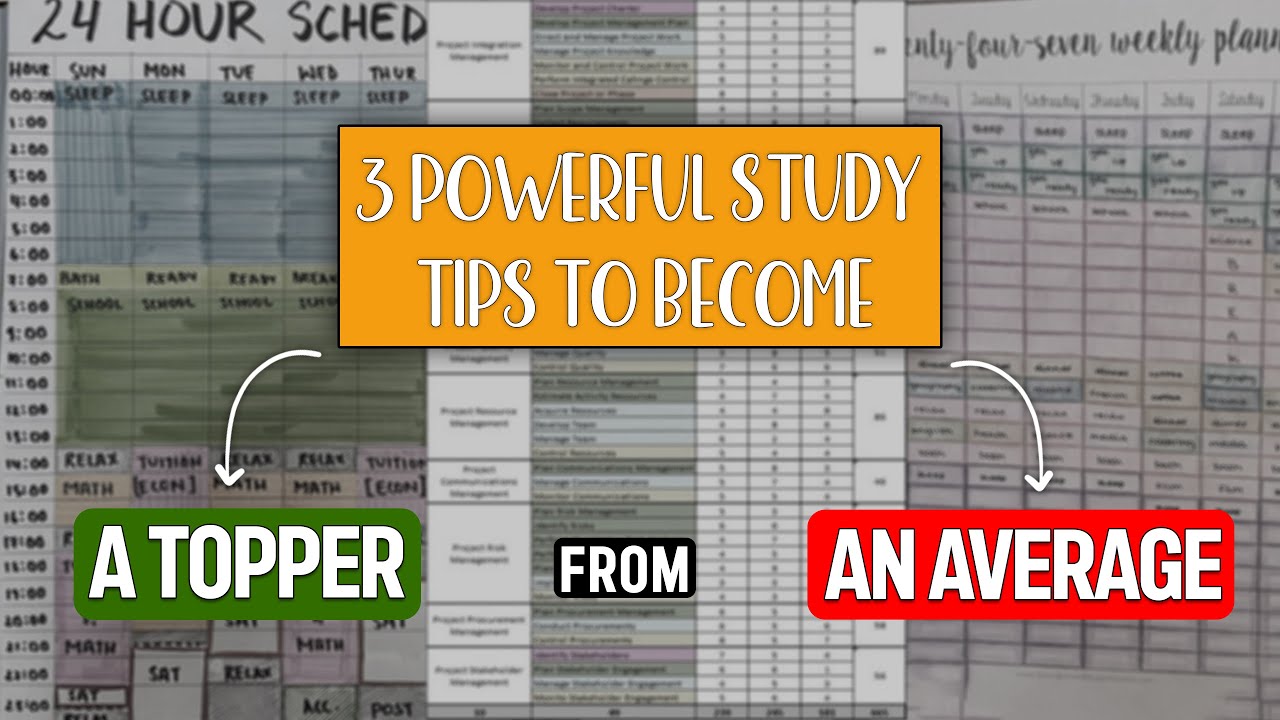 3 Powerful Study tricks to become a TOPPER from and AVERAGE STUDENT ...