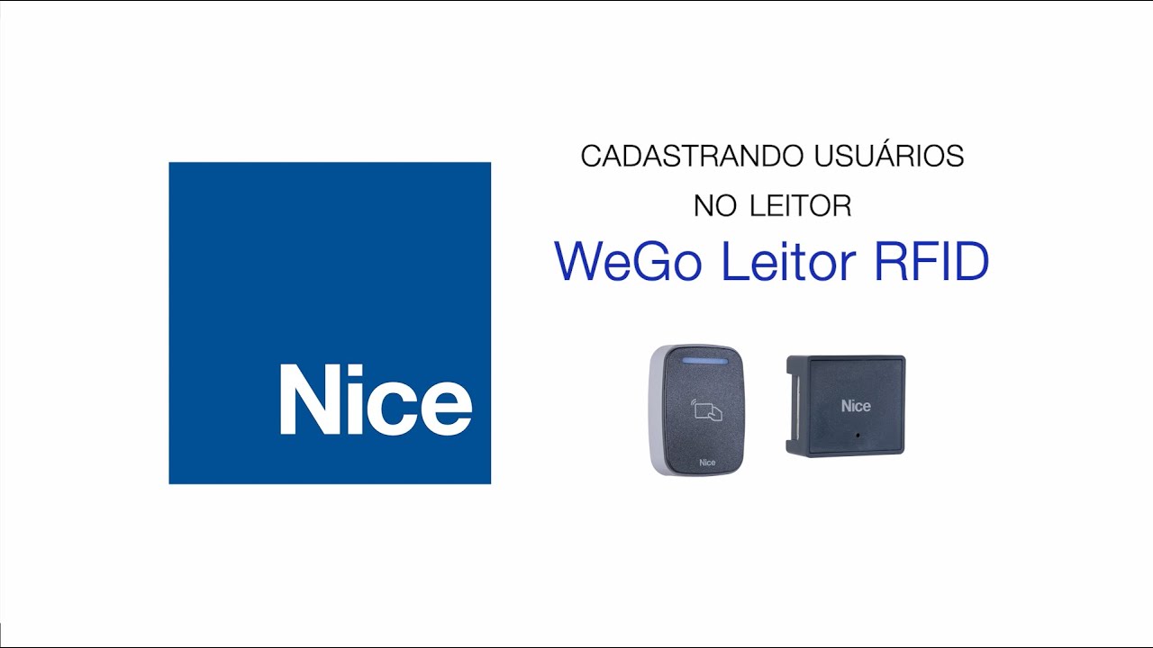 Controle de Acesso | Nova Linha WeGo | Cadastrando Usuários Leitor RFID - YouTube