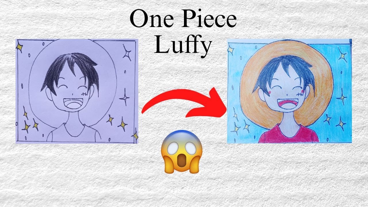How to draw Luffy | Luffy Easy Step by step | Easy drawing ideas for ...