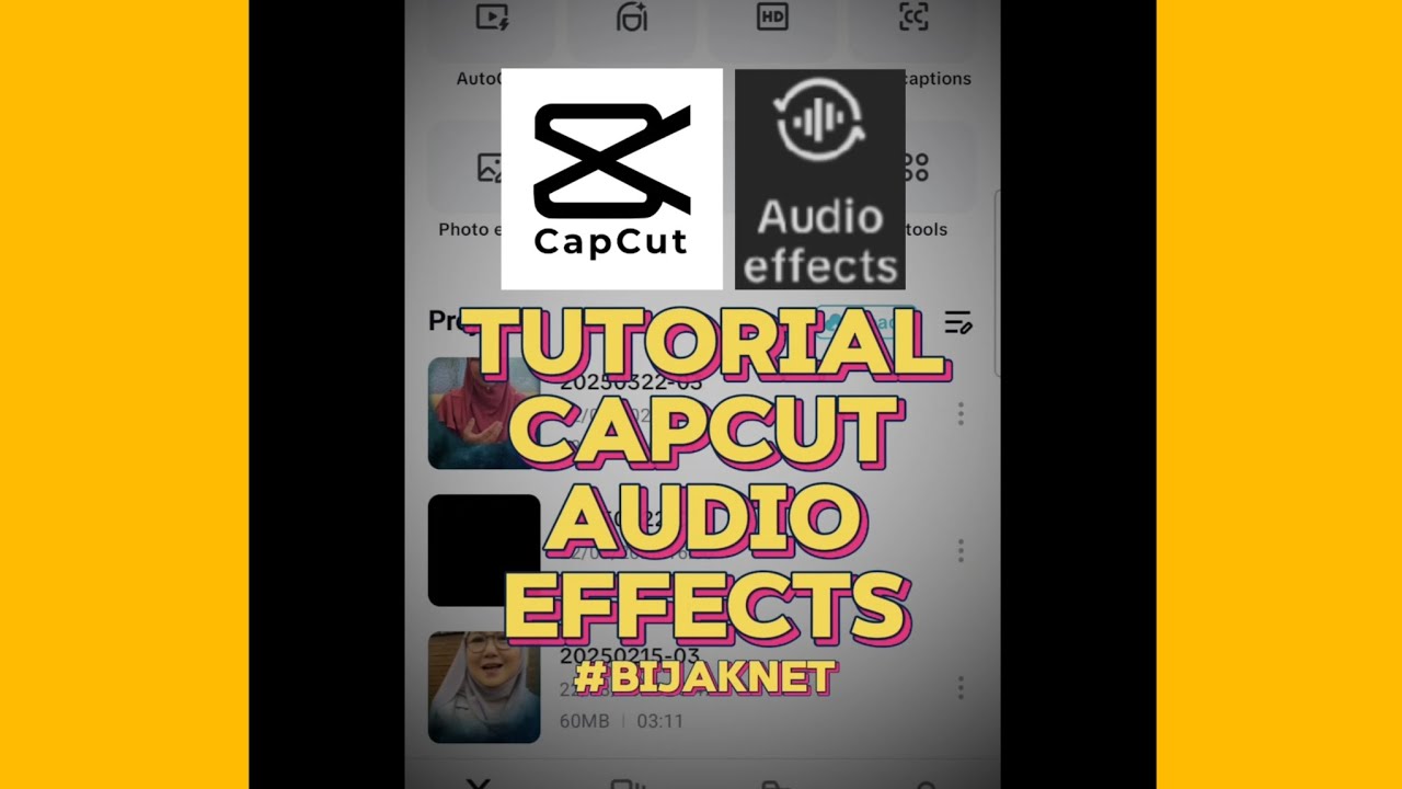 Tutorial Capcut | Audio Effects Cara Ubah Suara Video Asal Kepada Suara ...
