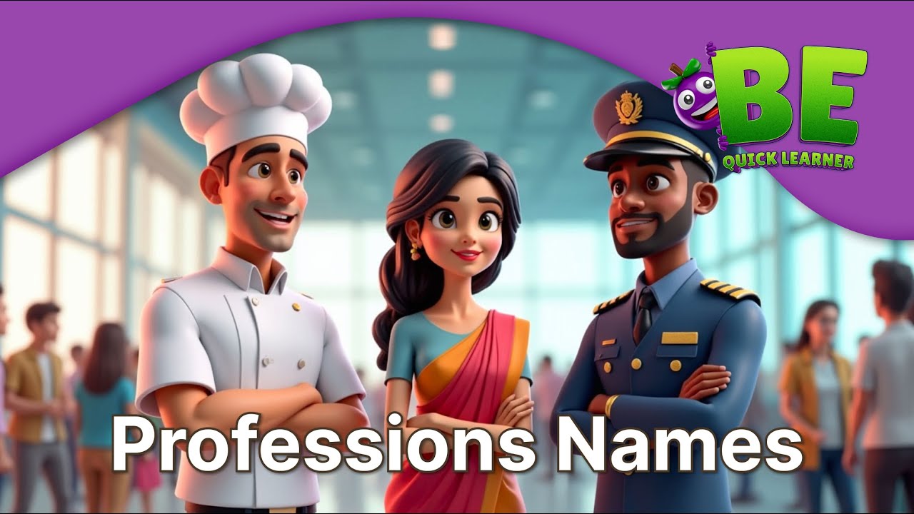 Professions Names | List of Professions | Be Quick Learner #profession ...
