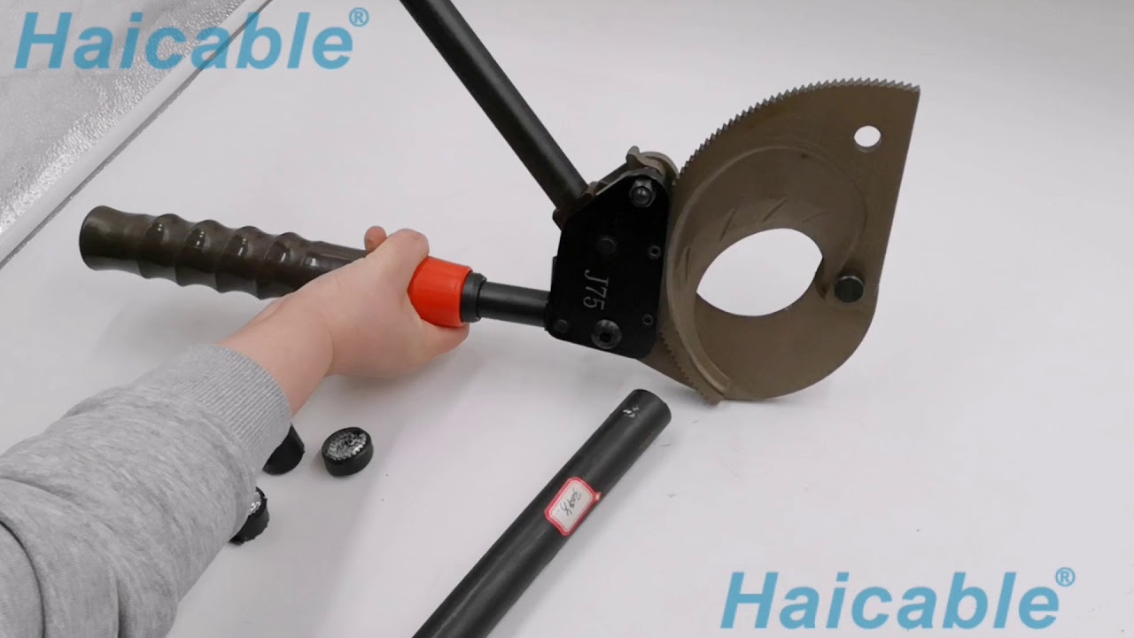 High-efficiency Ratchet manual cu/Al cable cutter shear 75mm Cutter ...