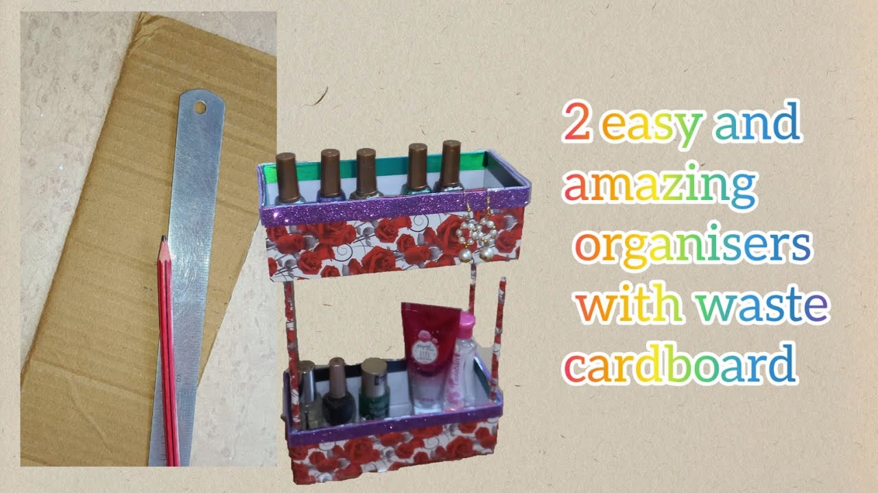 2 useful organiser ideas / best out of waste / DIY/ Roshani's corner ...