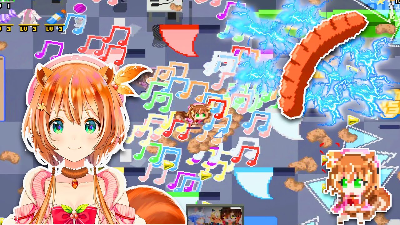 Lightning McWien Going Nuts With Ayunda Risu in HoloCure 0.6 - YouTube