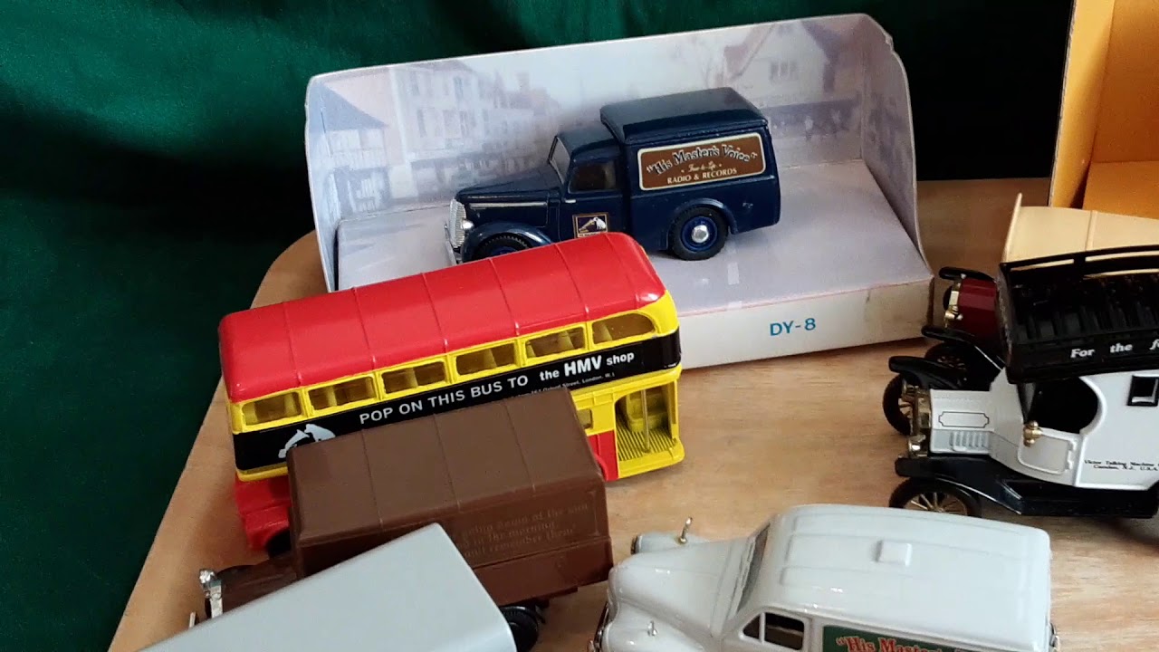 Diecast Models of Vintage HMV Nipper Vans - YouTube