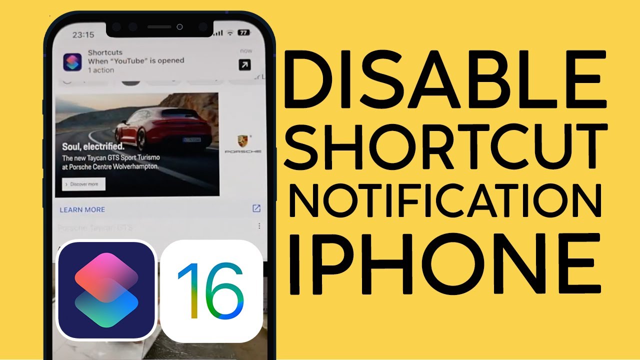 How To Disable Shortcut Notification On IOS 16 IPhone 2022 YouTube How To Disable Shortcut Notification On IOS 16 IPhone 2022 YouTube
