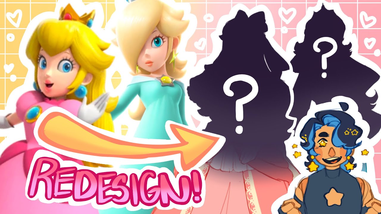 redesigning mario princesses! ♡ || speedpaint + commentary - YouTube