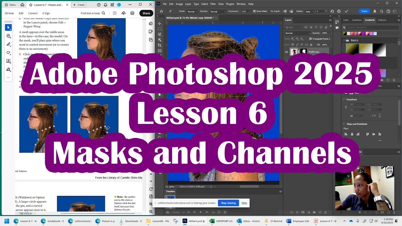 Adobe Photoshop Classroom in a Book 2025 Lesson 6 - Masks and Masks and ...