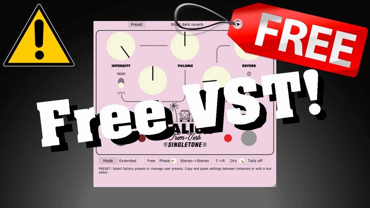 【Free VST!】Best Free VST Plugin of Tremolo & Reverb Guitar Pedal? Malibu by VZtec × Singletone ...