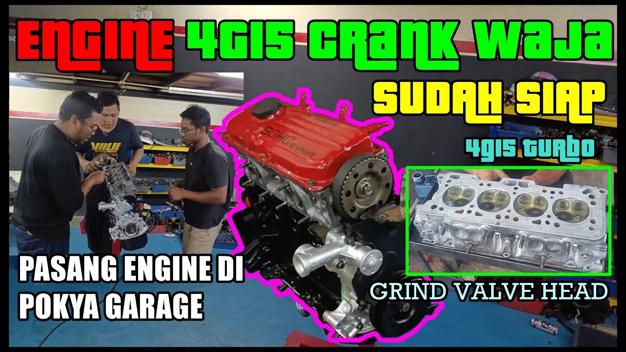 EP 9 - ENGINE 4G15 TURBO CRANK WAJA SUDAH SIAP !! - GRIND VALVE HEAD - POKYA GARAGE - YouTube