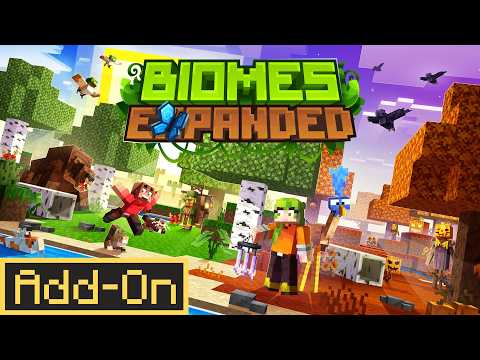 20+ NEW Biomes, Mobs & Dungeons! | Minecraft Bedrock Add-On (Biomes Expanded Add-On)