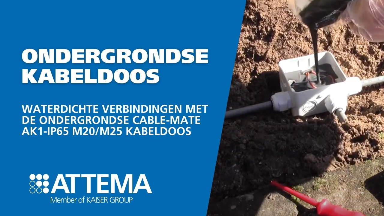 Attema | Ondergrondse kabeldoos | Gietmofpakket Art.nr. 2511 - YouTube