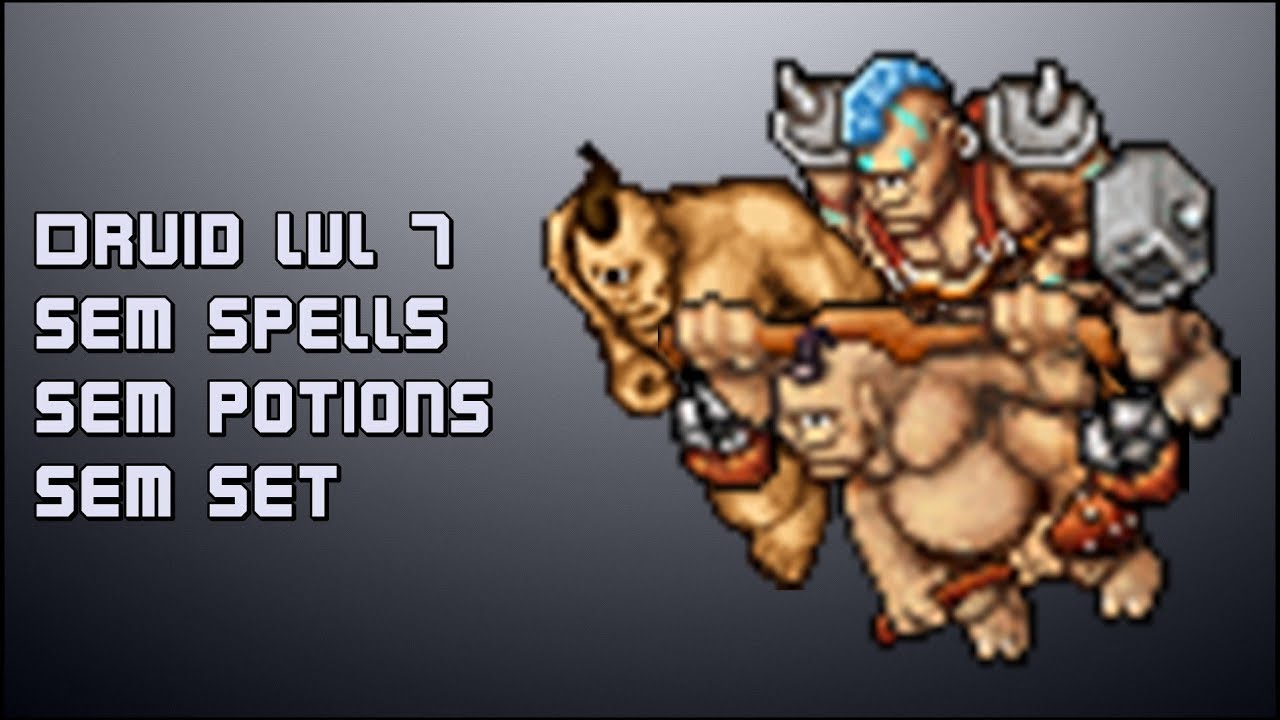 Tibia: Druid lvl 7 Upando em Cyclops (Mount Sternum) - Sem Spells, Sem ...