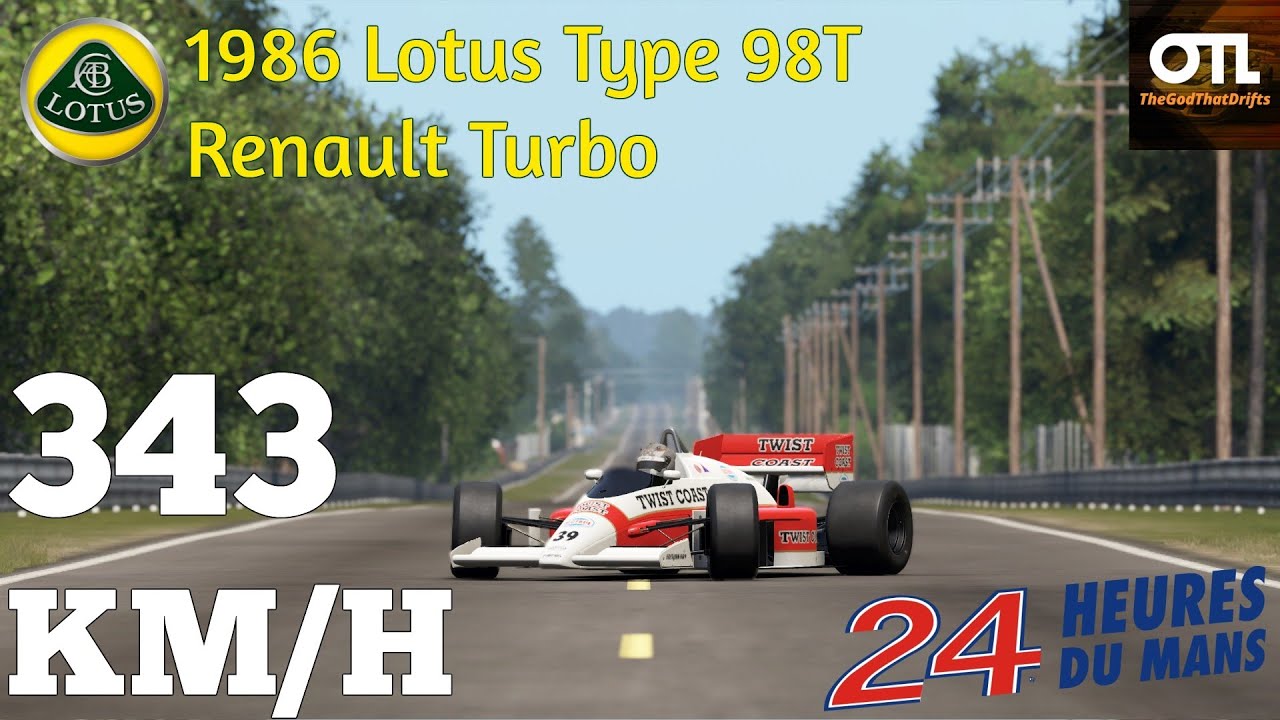 Project Cars 2 | 1986 Lotus Type 98T Renault Turbo *Setup* (343 km/h ...