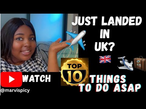 JUST LANDED in the UK🇬🇧10 Things EVERY International Student MUST Do ...